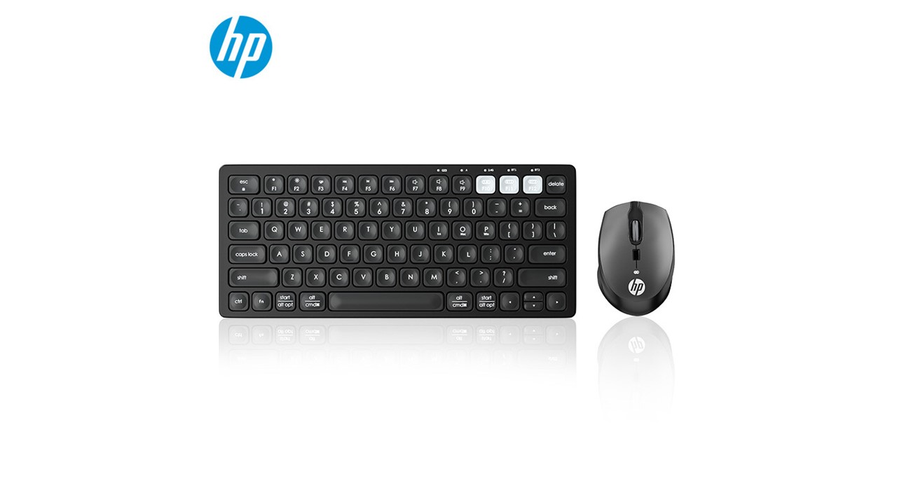 Teclado y Mouse Inalámbricos HP 3 Modos CS750 (Bluetooth o Receptor) – Tecno Suministros